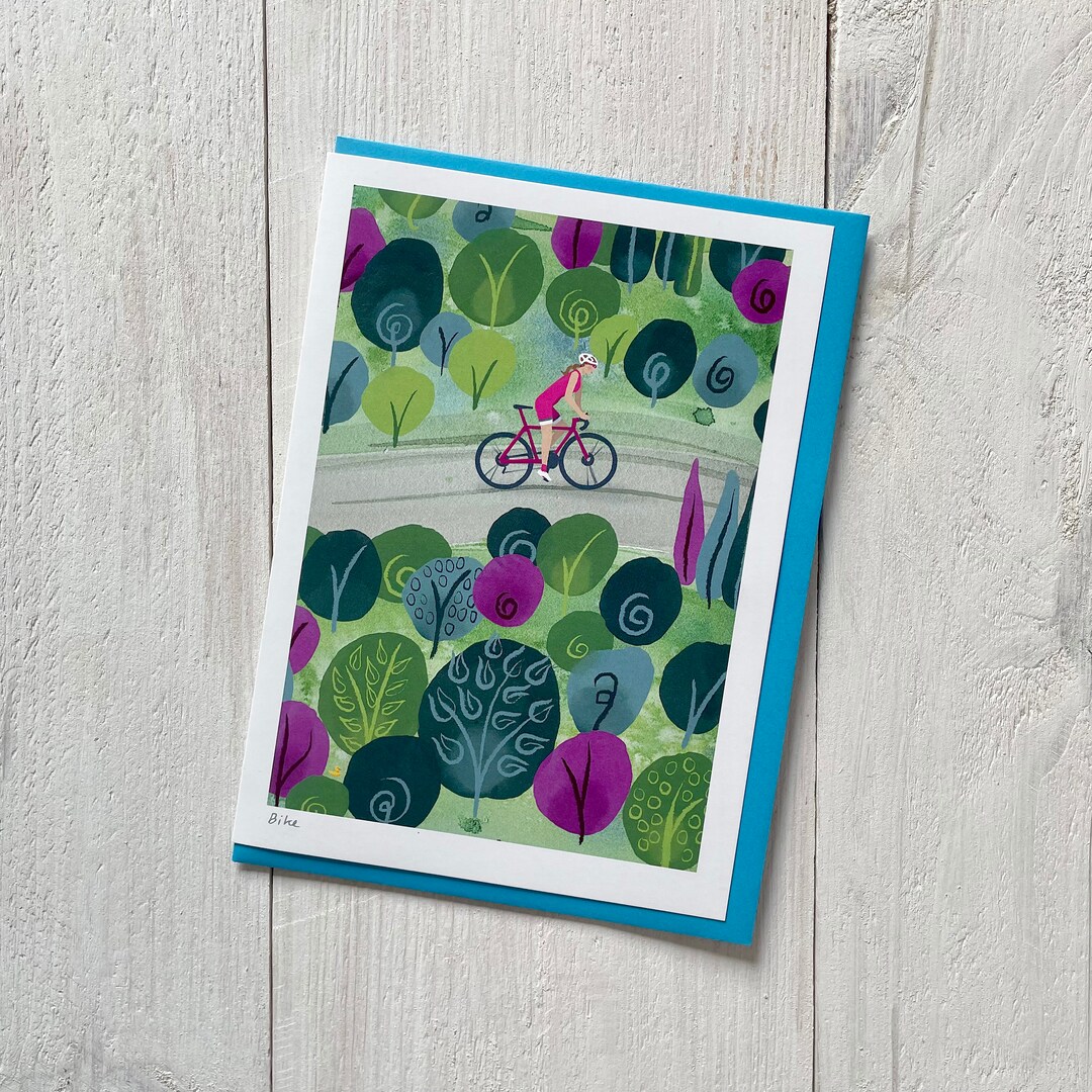 Cycling Greetings Card. Female Athlete. for Triathletes and Cyclists - Etsy