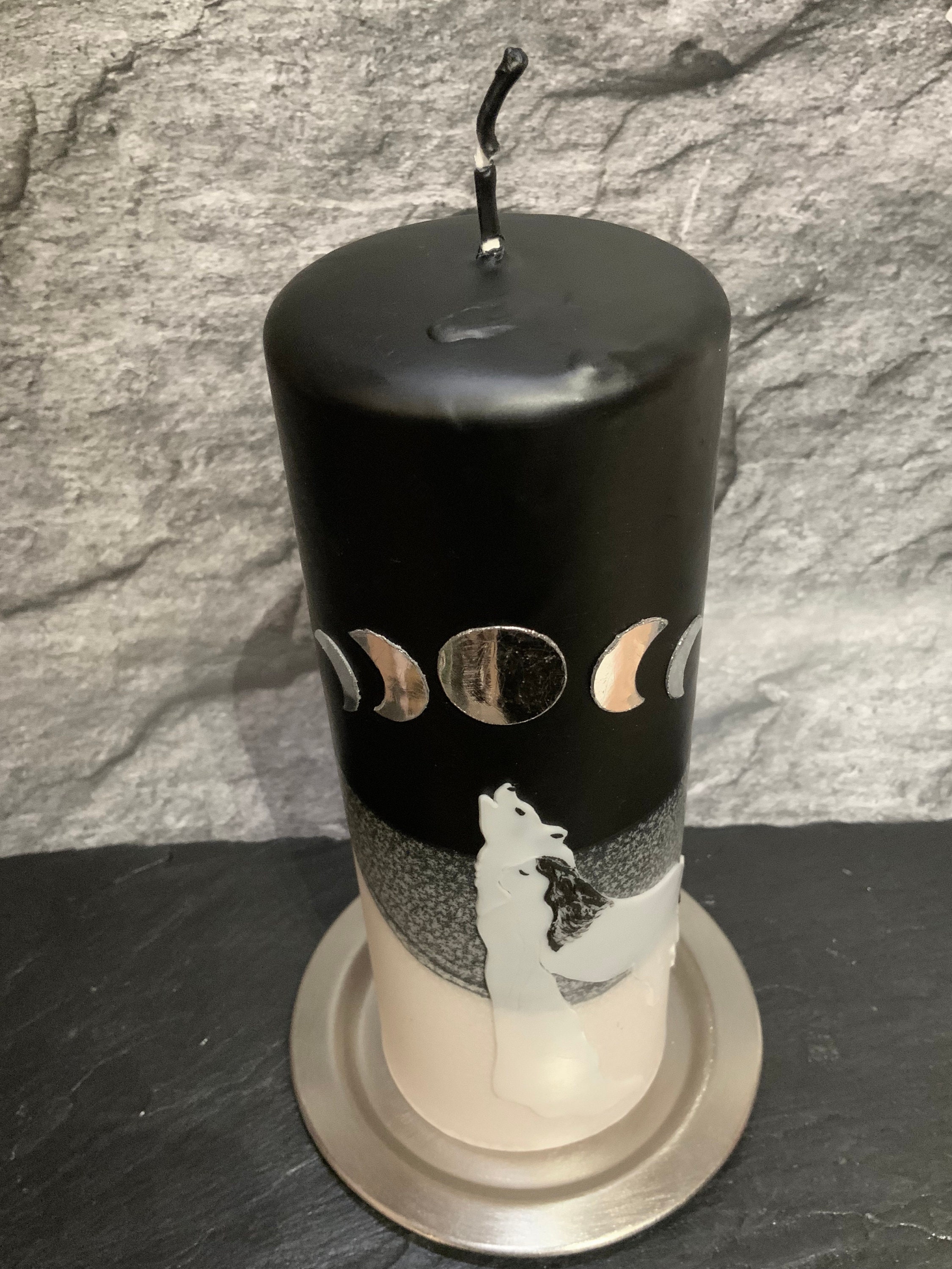 Motif Candle wolf Woman With Personal Dedication - Etsy UK