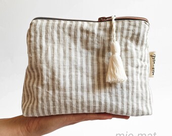 Linen Cosmetic Bag | Etsy