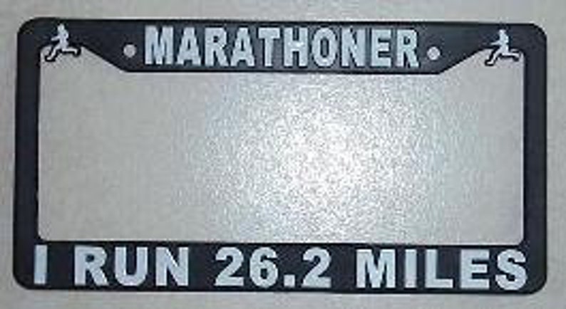 26.2 Marathon Runner License Plate Frame / Holder / Bracket - Etsy