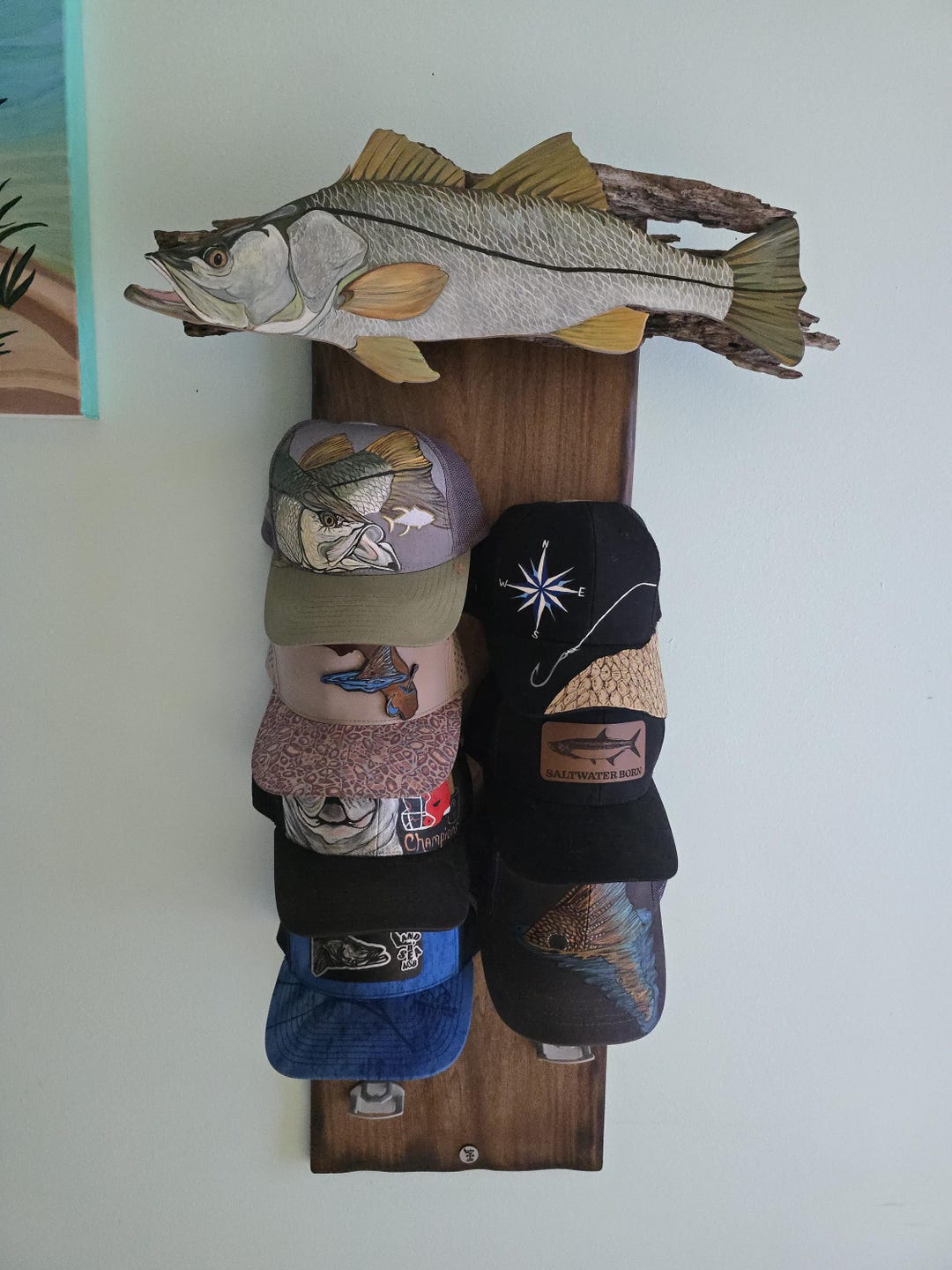 Custom Hat Rack, Snook Hat Rack - Etsy