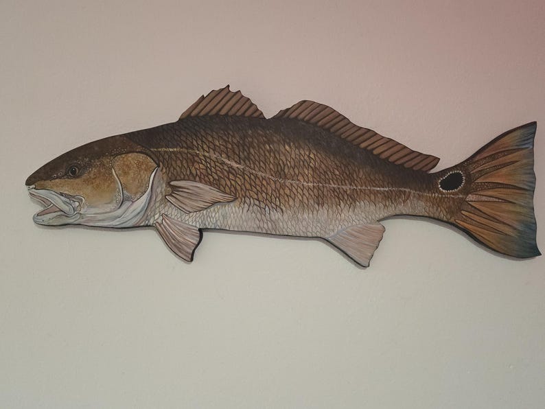 Redfish, Wood Art, Redfish Replica - Etsy