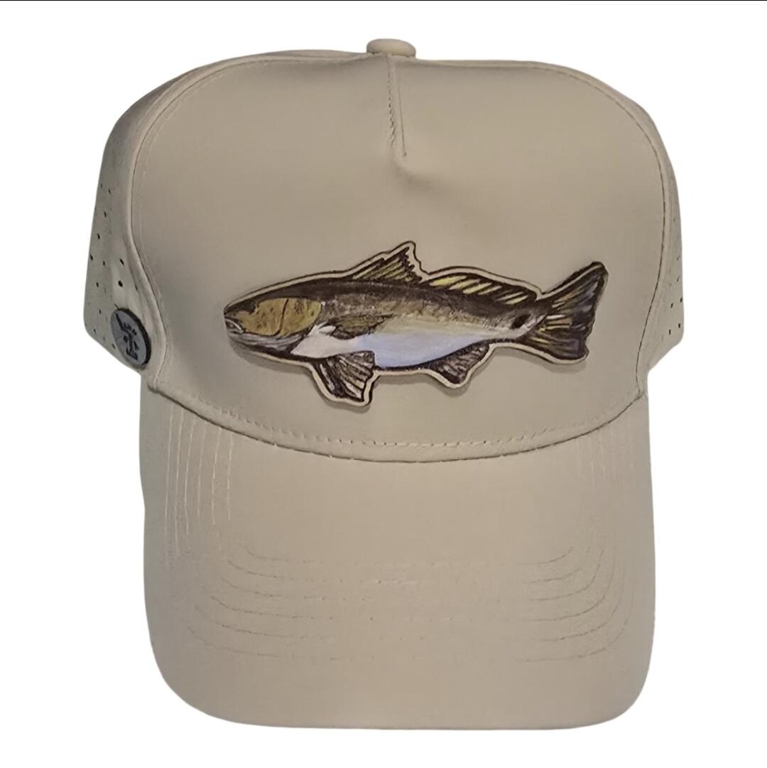 Redfish Leather Patch Hat - Etsy