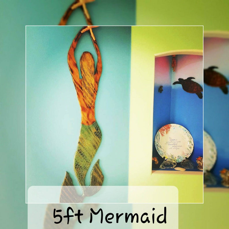 Mermaid Wooden Sculpture Salvaged Wood Mermaid Florida Wood - Etsy