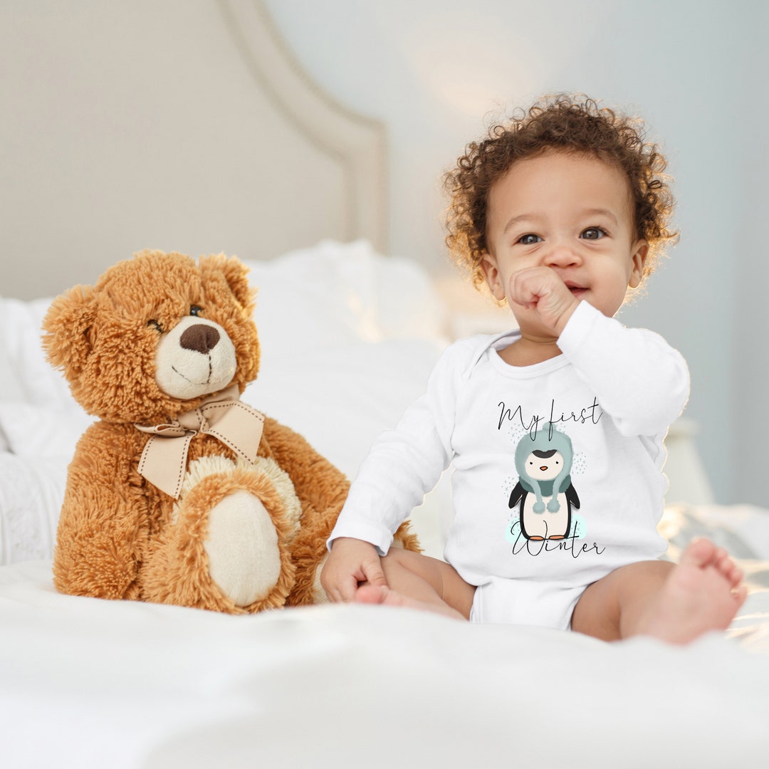 Blauer-storch Baby Body My First Winter Penguin With Hat Gift for ...