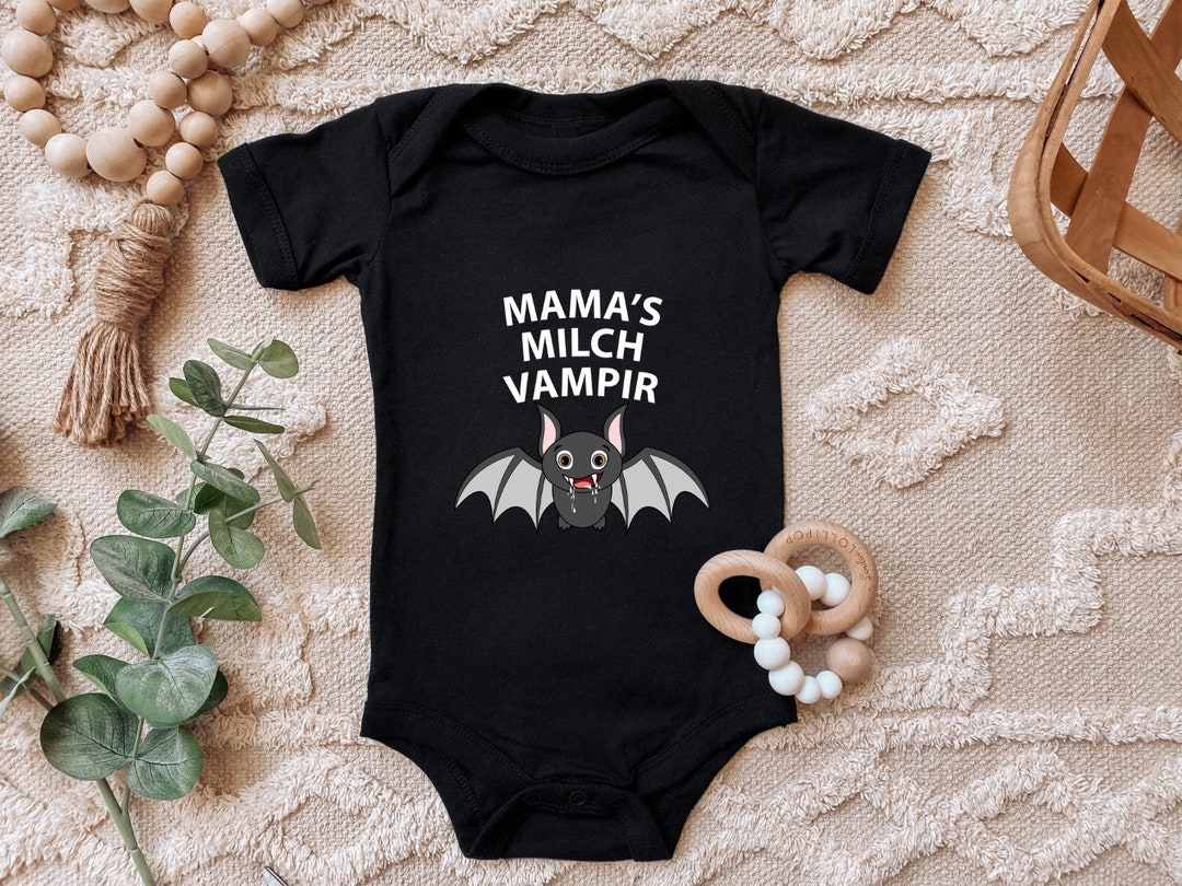 Baby Body "mama's Milk Vampire, Bat" Funny Vampire Saying, Sweet Birth ...
