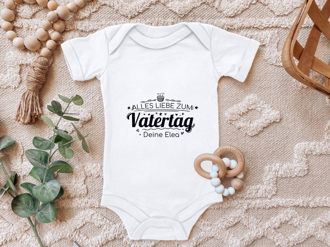 Baby Body "happy Father's Day, Personalized With Your Desired Name ...