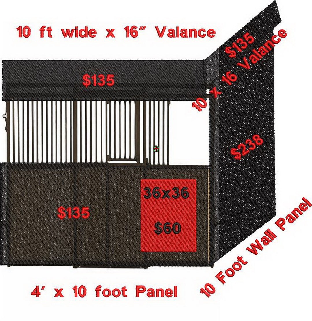 Corner Horse Stall Package, Pick and Choose Options for Your Horse Show ...