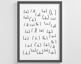 Minimalist Line Drawing Line Art Print Wall Decor Line Drawing Female ...