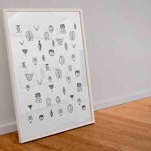 Vulva Art Digital Download | Vulva Art Print | Pussy Poster | Vagina ...
