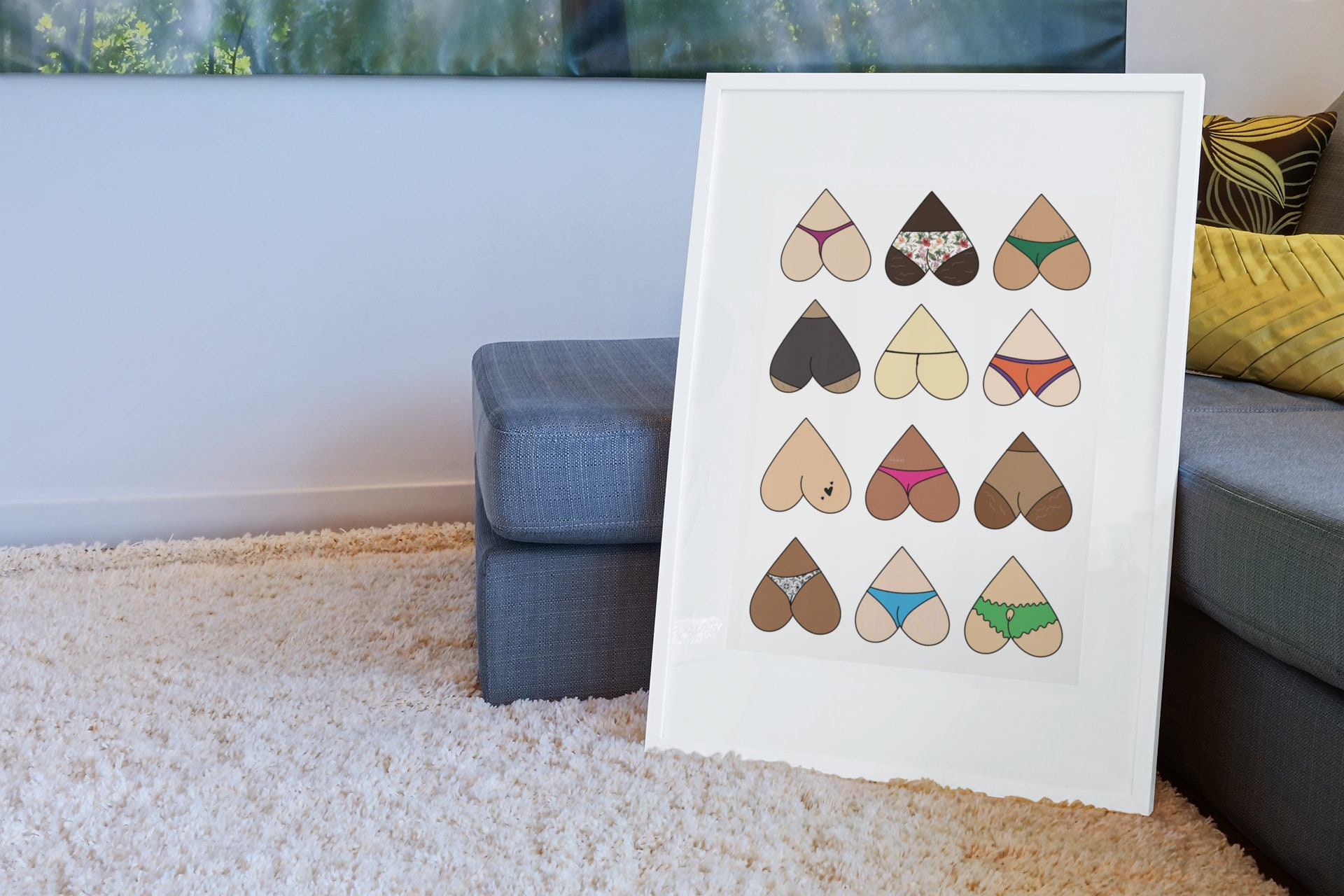 Heart Butts Digital Télécharger dimpression dart Butt - Etsy Canada