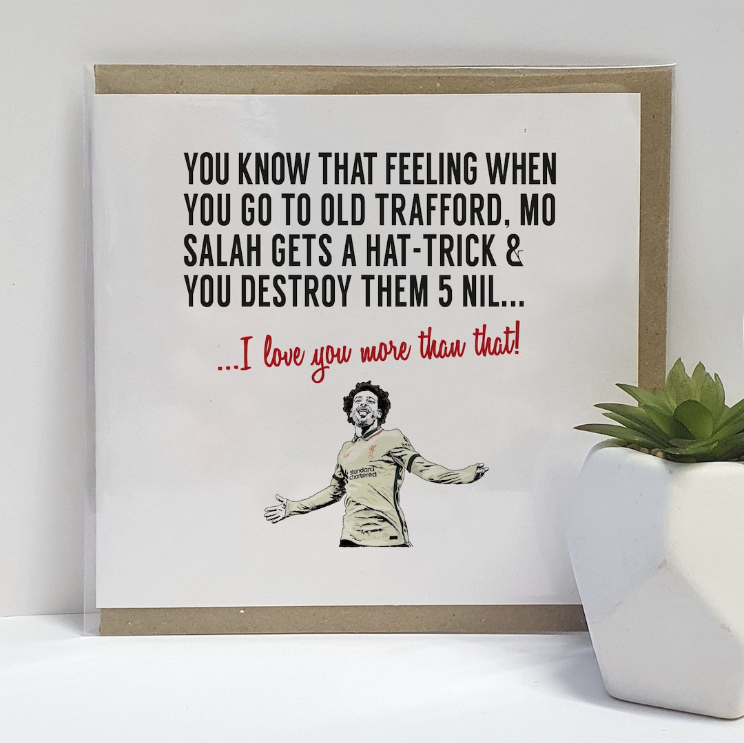 Liverpool 5 Nil Old Trafford Football Birthday Valentine's Anniversary ...