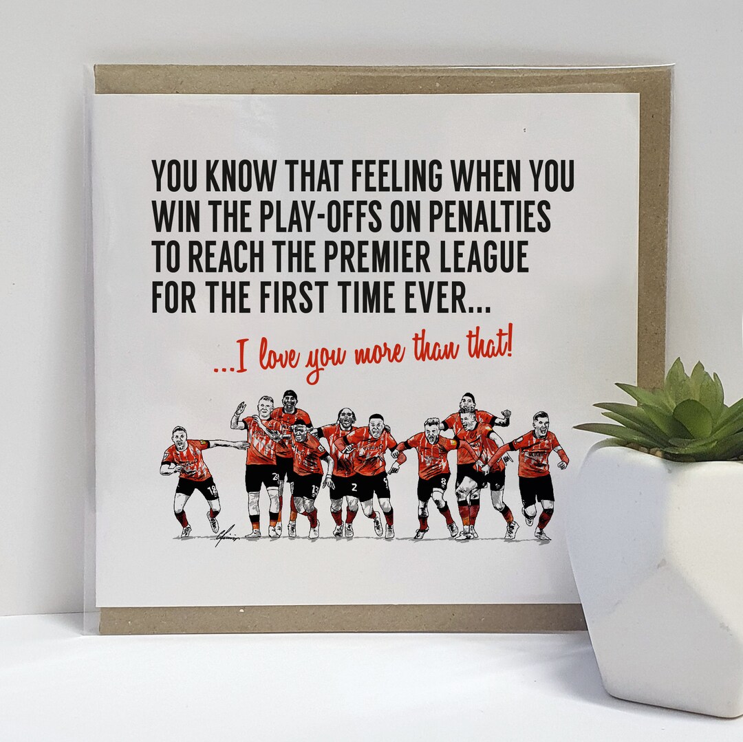 Luton Town FC Themed Greetings Card, Mug & Print | Father's Day ...