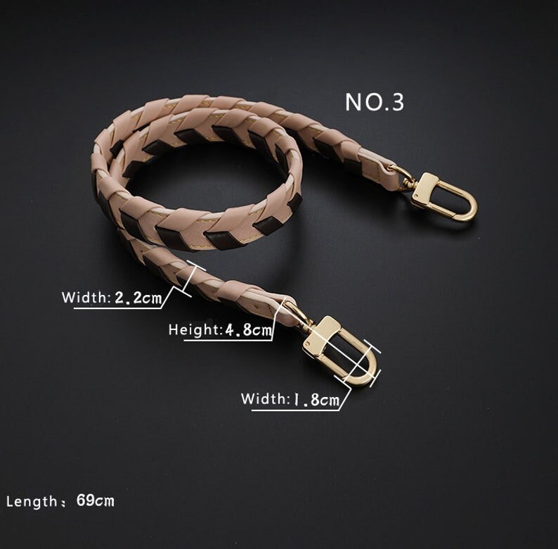 2.2cm Full Grain Braided Leather Purse Strap Shoulder Handbag - Etsy