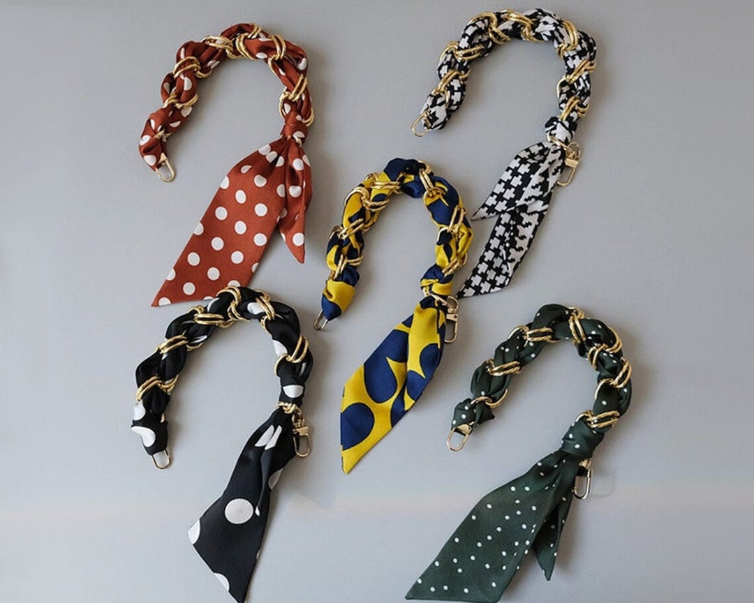 High Quality Ribbon Wrapping Silk Scarf Purse Handle, Hand Carry Short ...