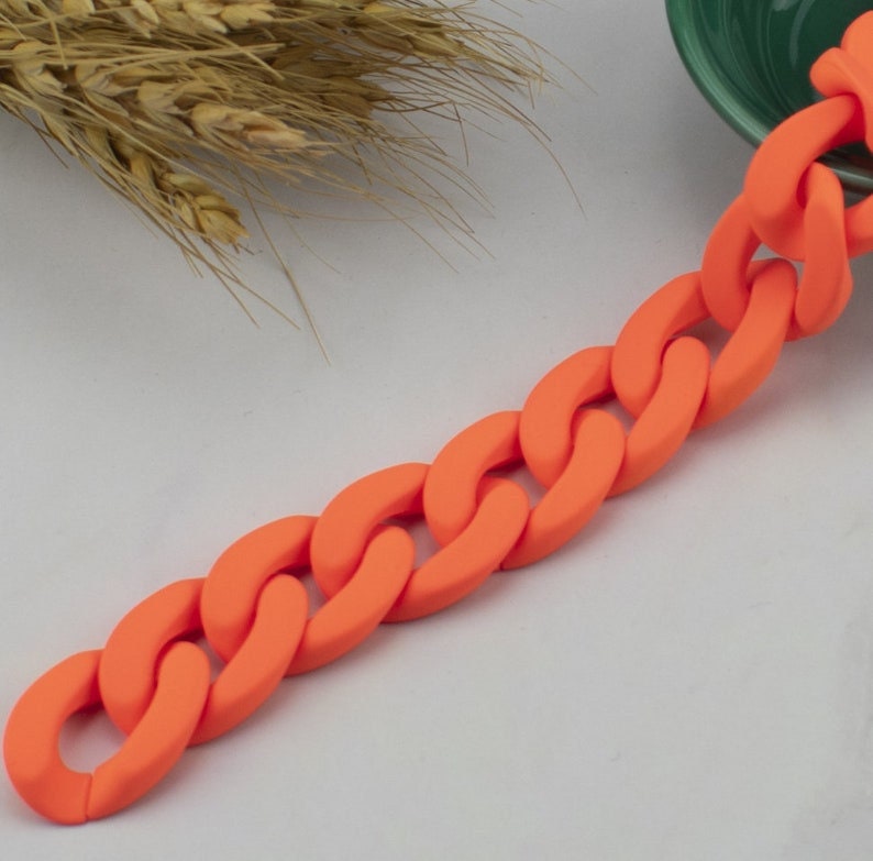 100 stks kleurrijke acryl tas ketting schakels curb grote - Etsy België