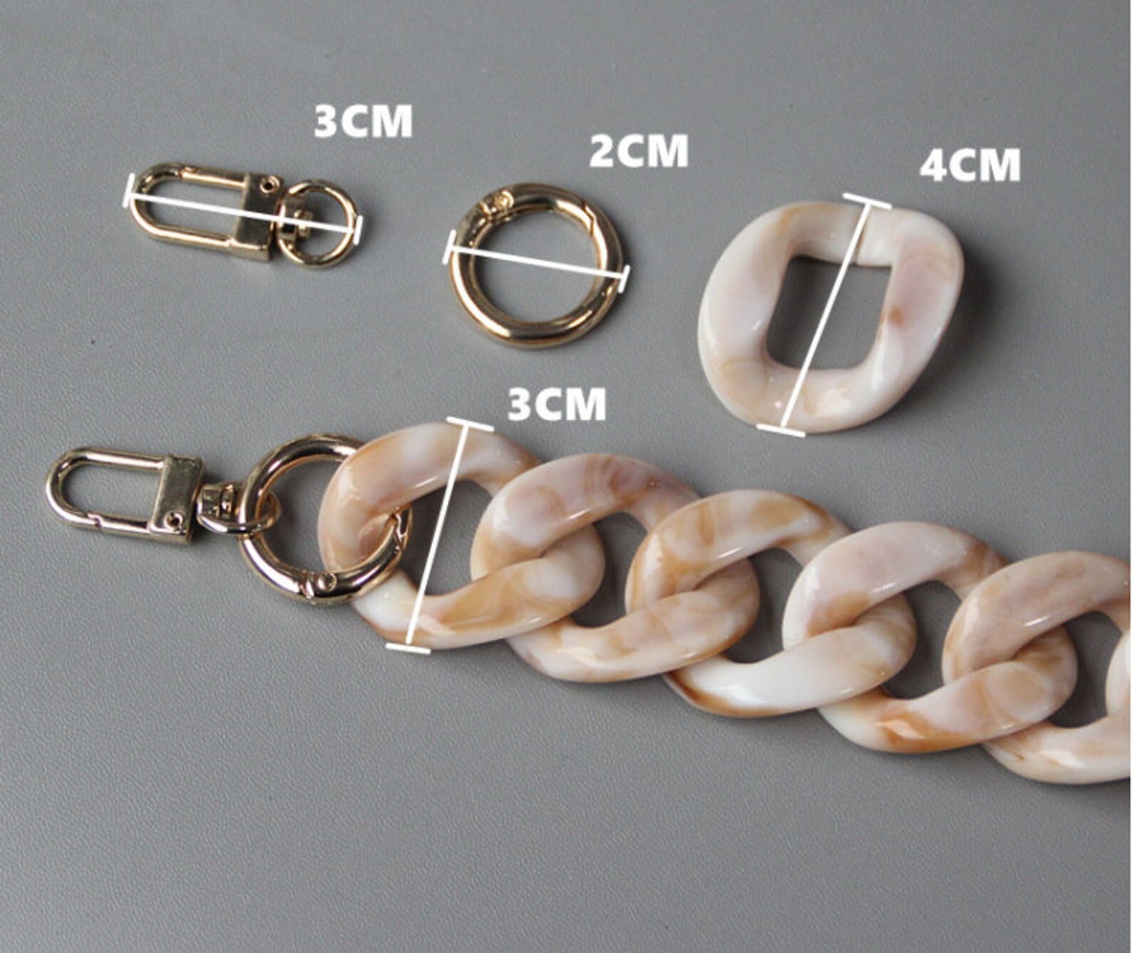 3cm Wide High Quality Chunky Acrylic Purse Chain New Resin - Etsy