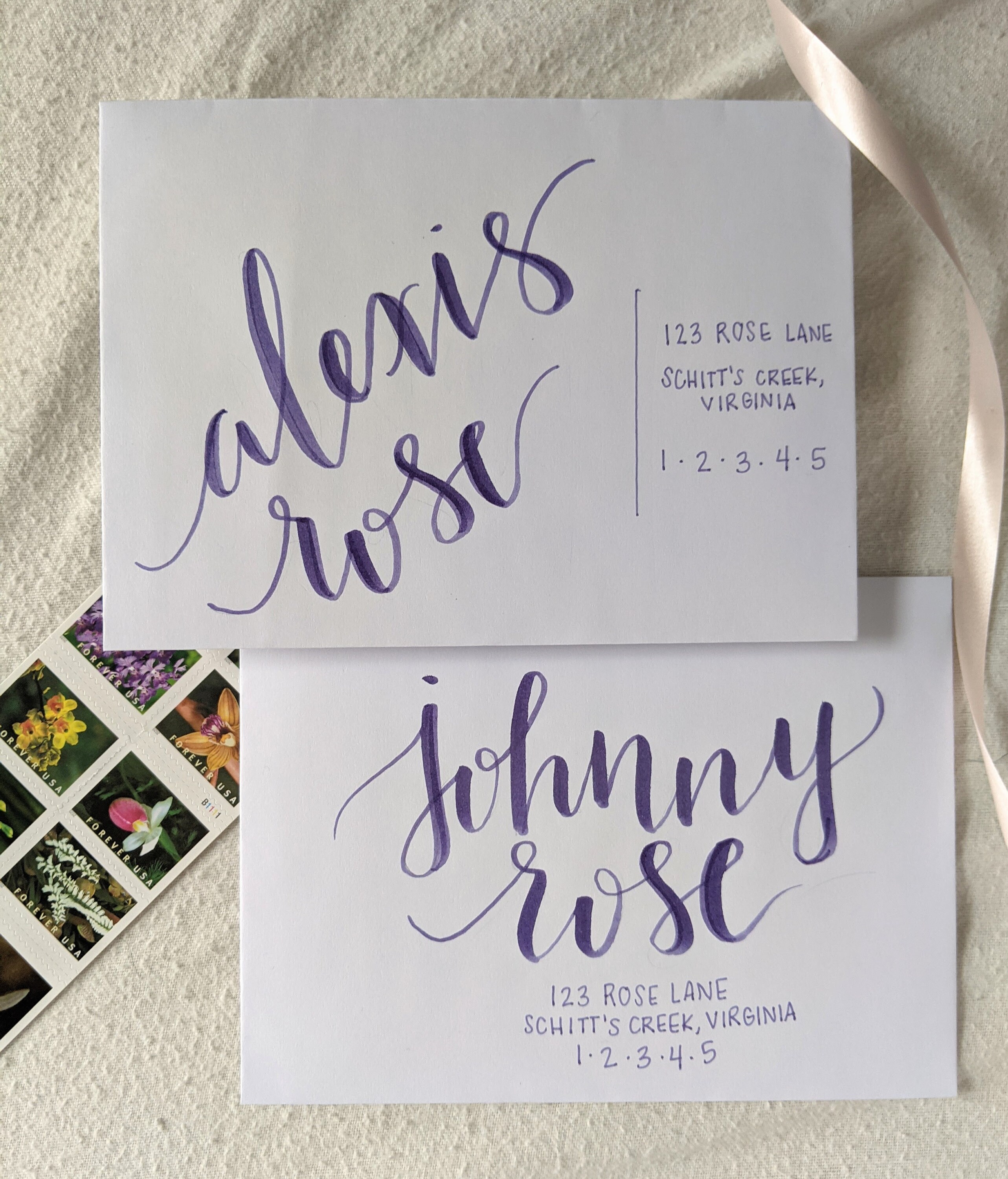 Hand Addressed Envelopes | Hand Lettered Envelope Addressing - Etsy