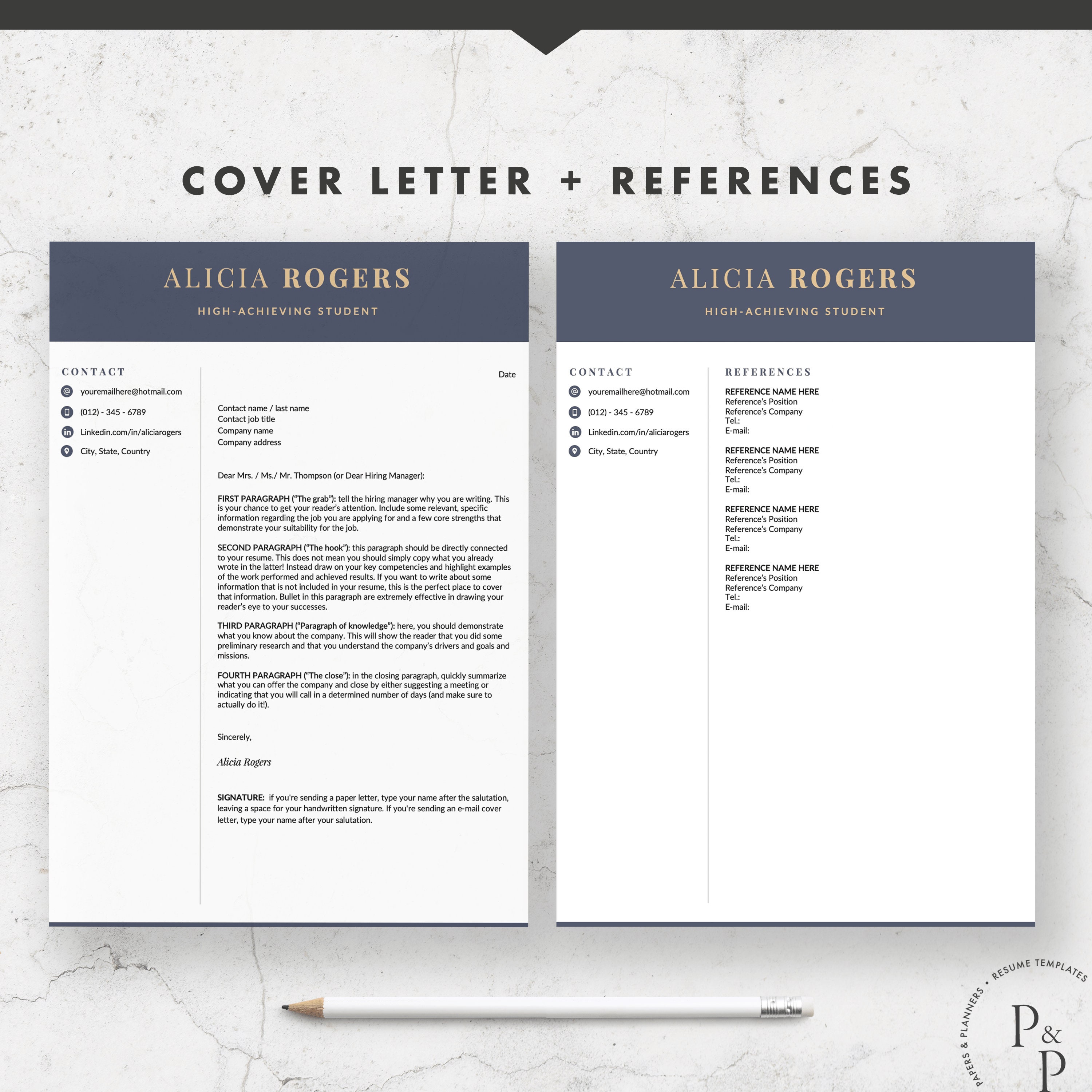 Resume Template BUNDLE, 3 Student Resumes for Microsoft Word, Resume ...