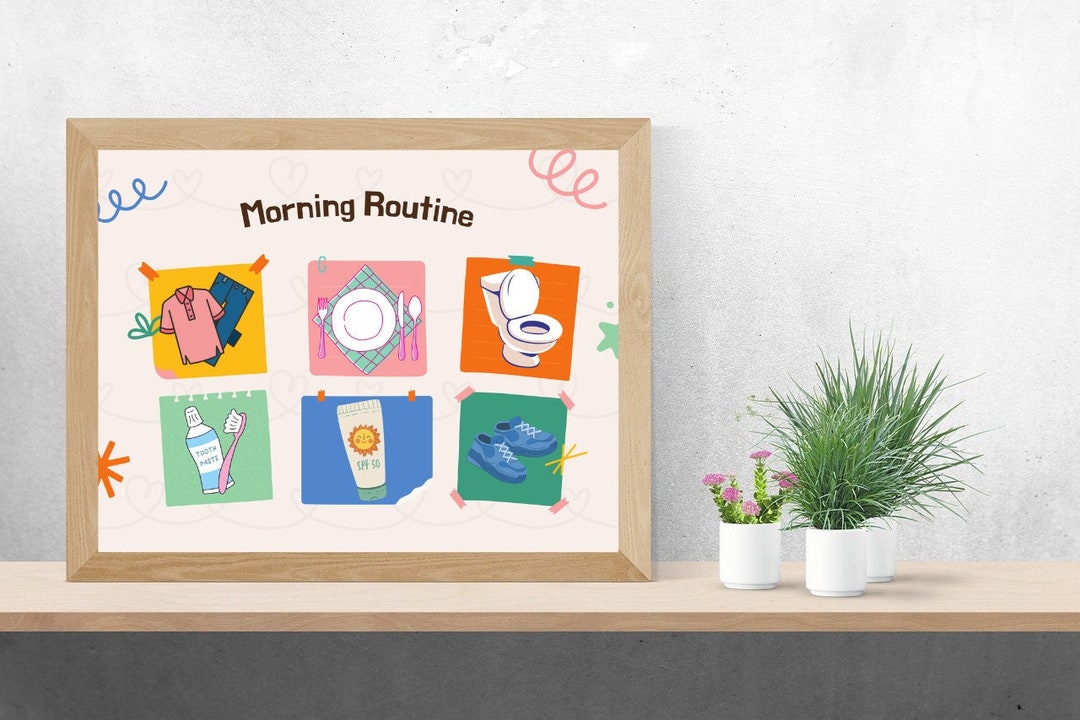 Morning Routine - Visual Schedule - Etsy