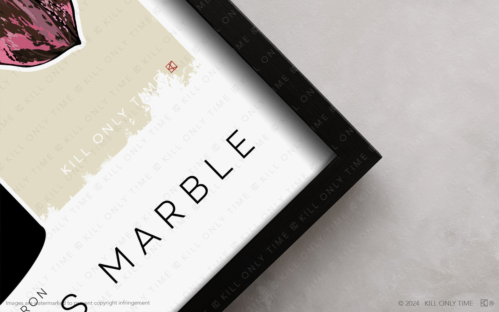 Vintage Philodendron Pink Princess Marble II Art Print, Variegated Pink ...