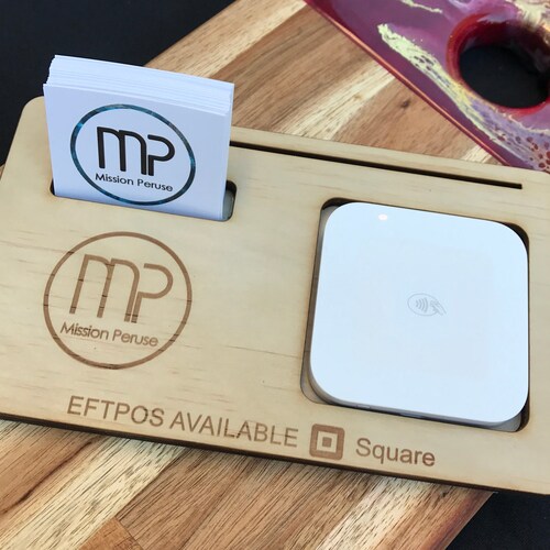 Square Reader Docking Station Holder Business Card Holder | Etsy