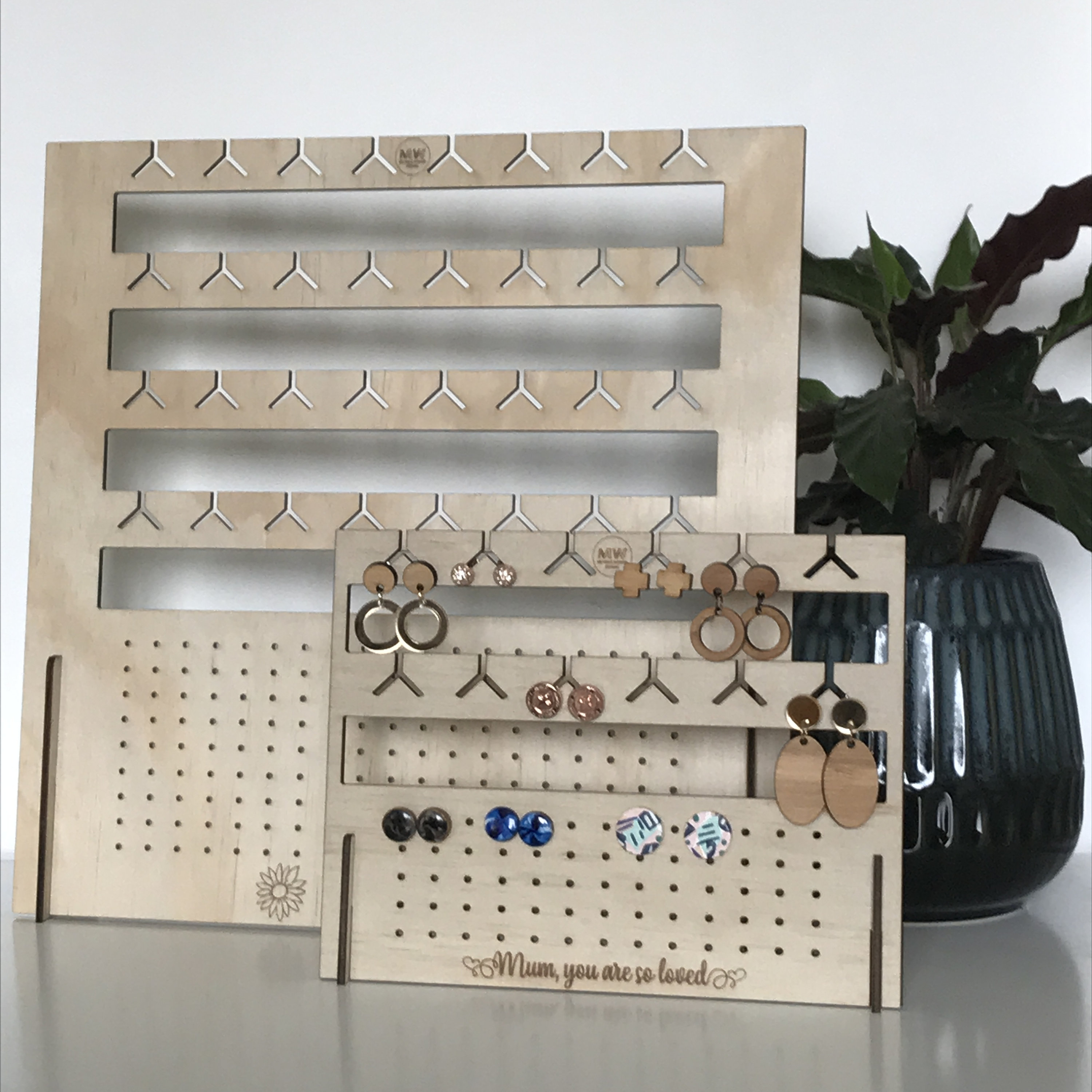 Personalised Free Standing Earring Display Stand Extra Large - Etsy ...