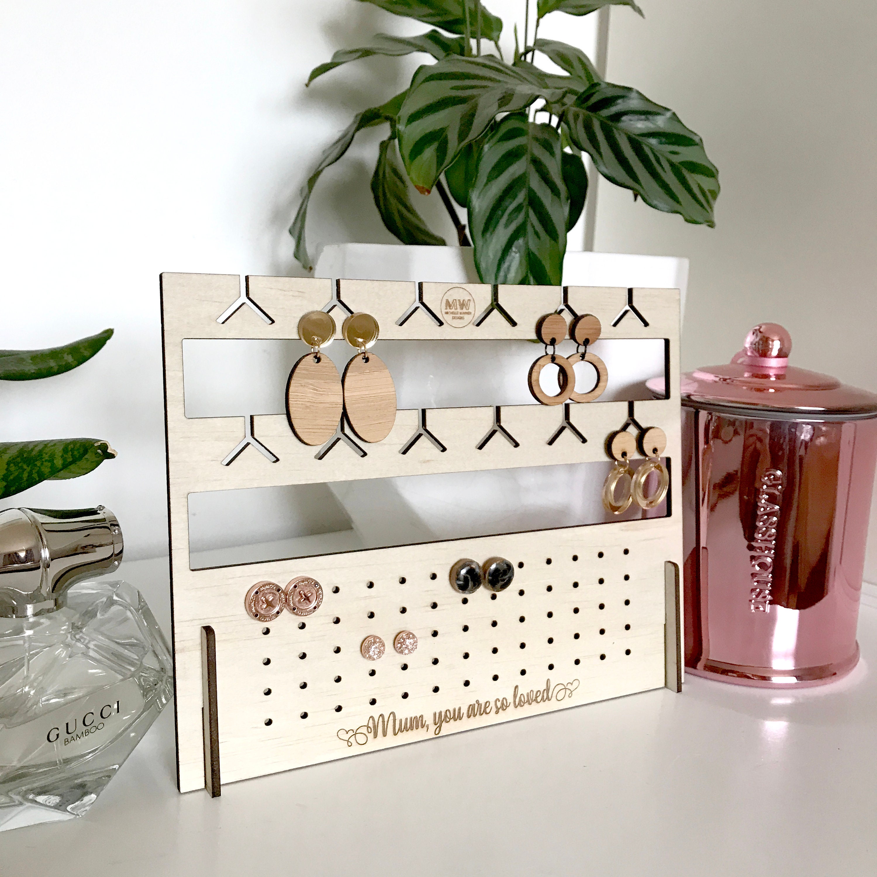 Personalised Free Standing Earring Display Stand - Etsy Australia