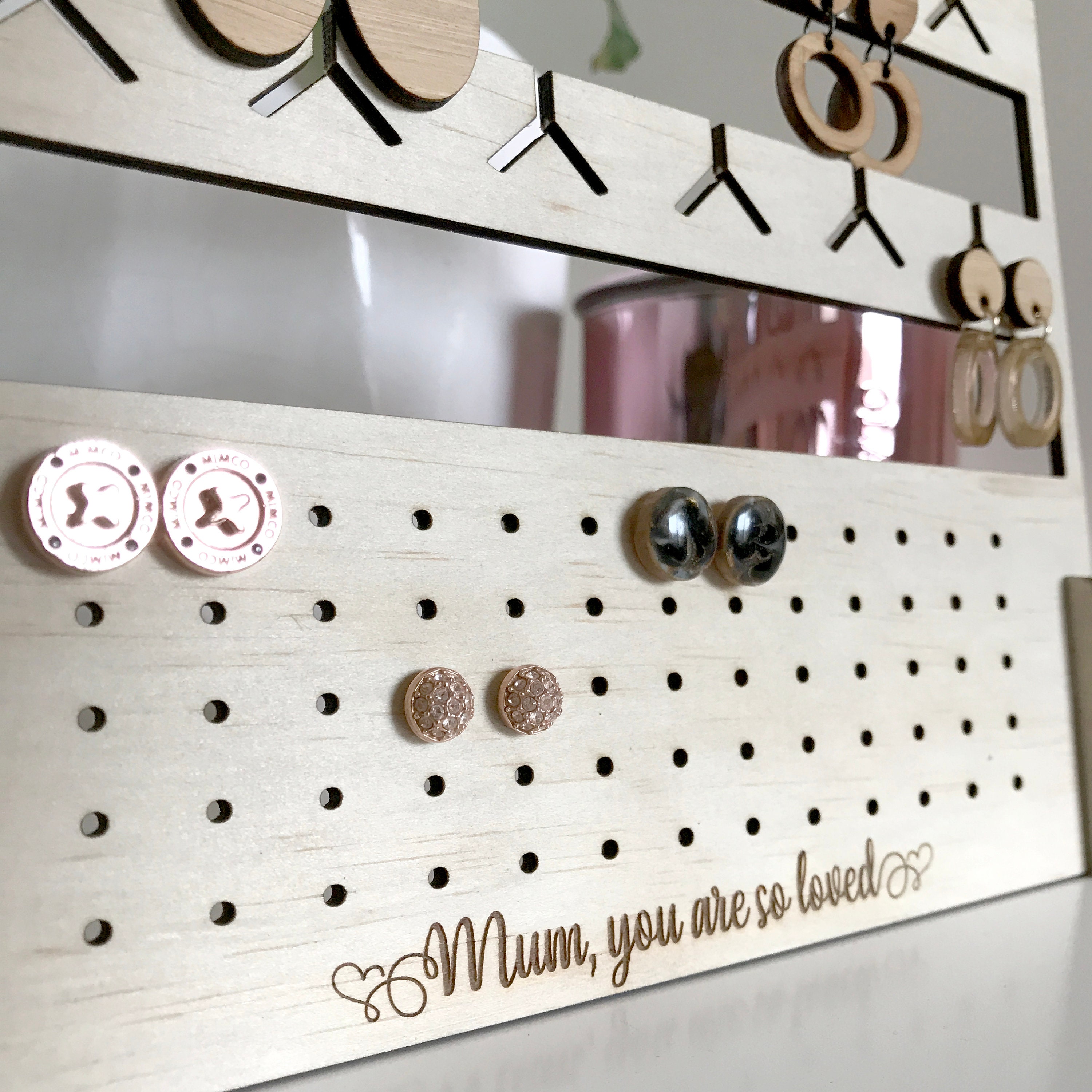 Personalised Free Standing Earring Display Stand - Etsy Australia