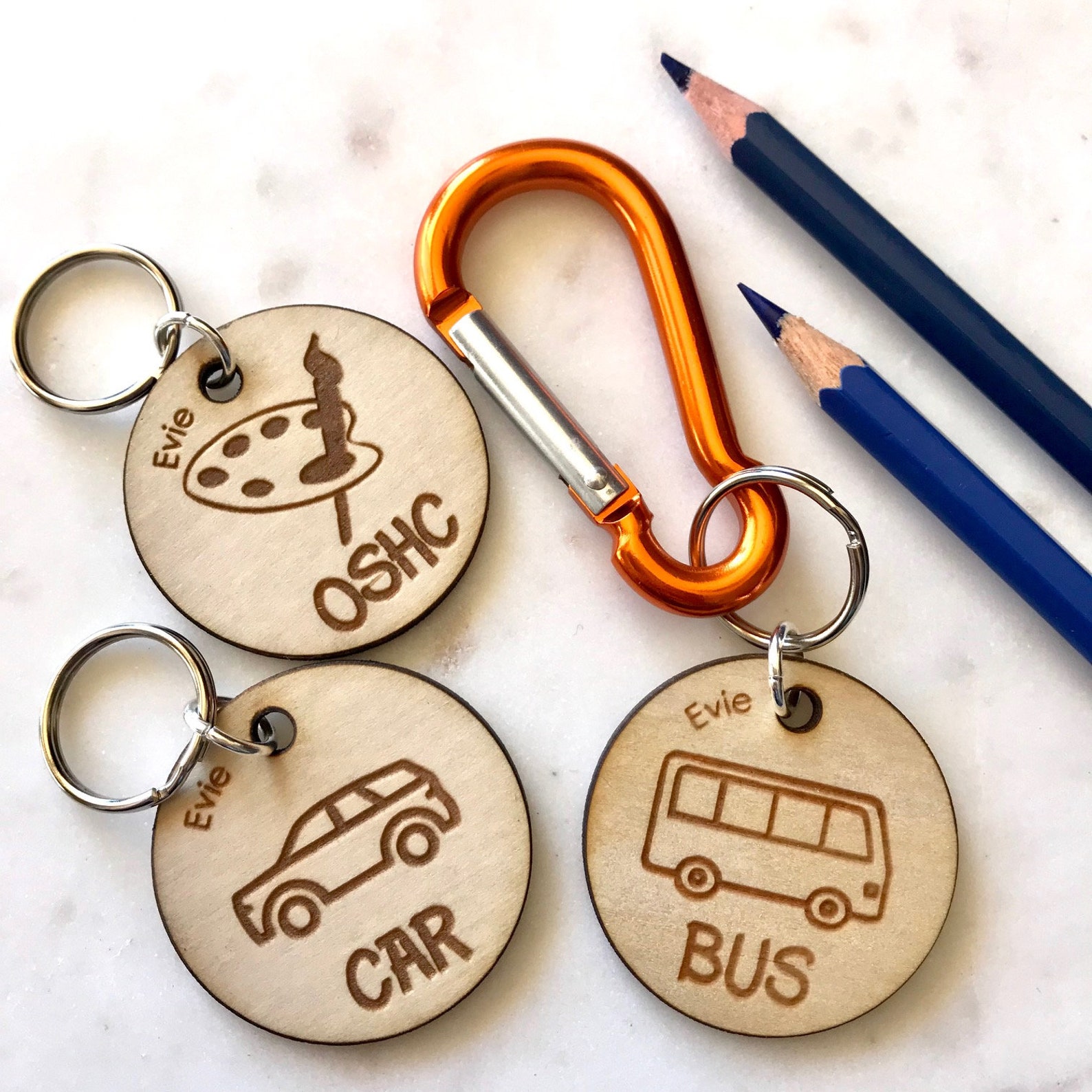 Key Ring Tag After School Reminder Personalised Laser Cut - Etsy Australia