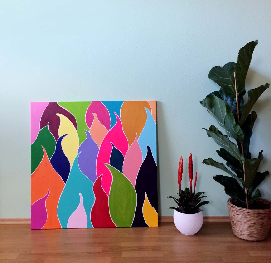 One More Energy Abstract Painting Acrylic Art Abstract Mind 3 Canvas ...