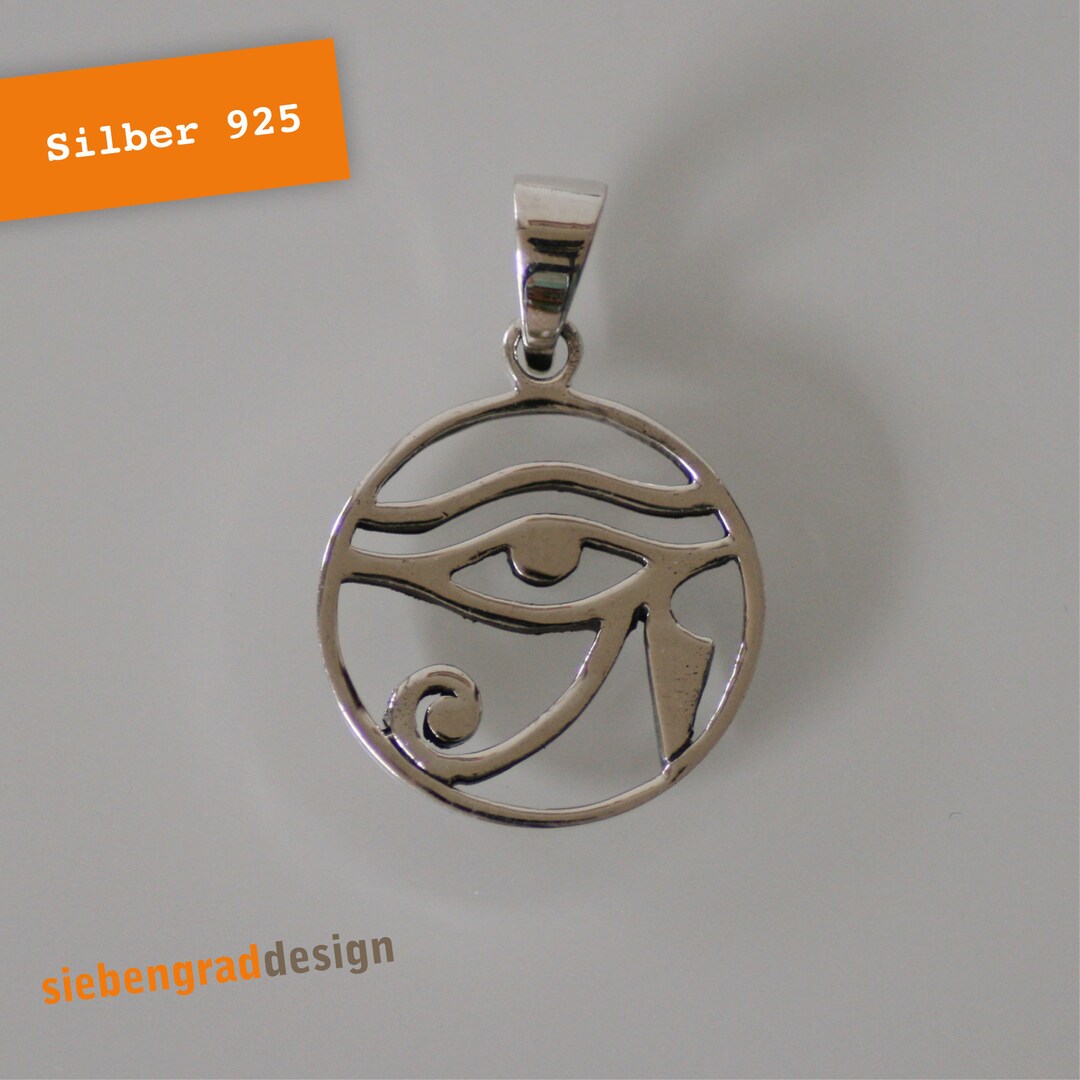 Chain Pendant Horusauge Silver 925 eye of Ra 21 Amulet - Etsy