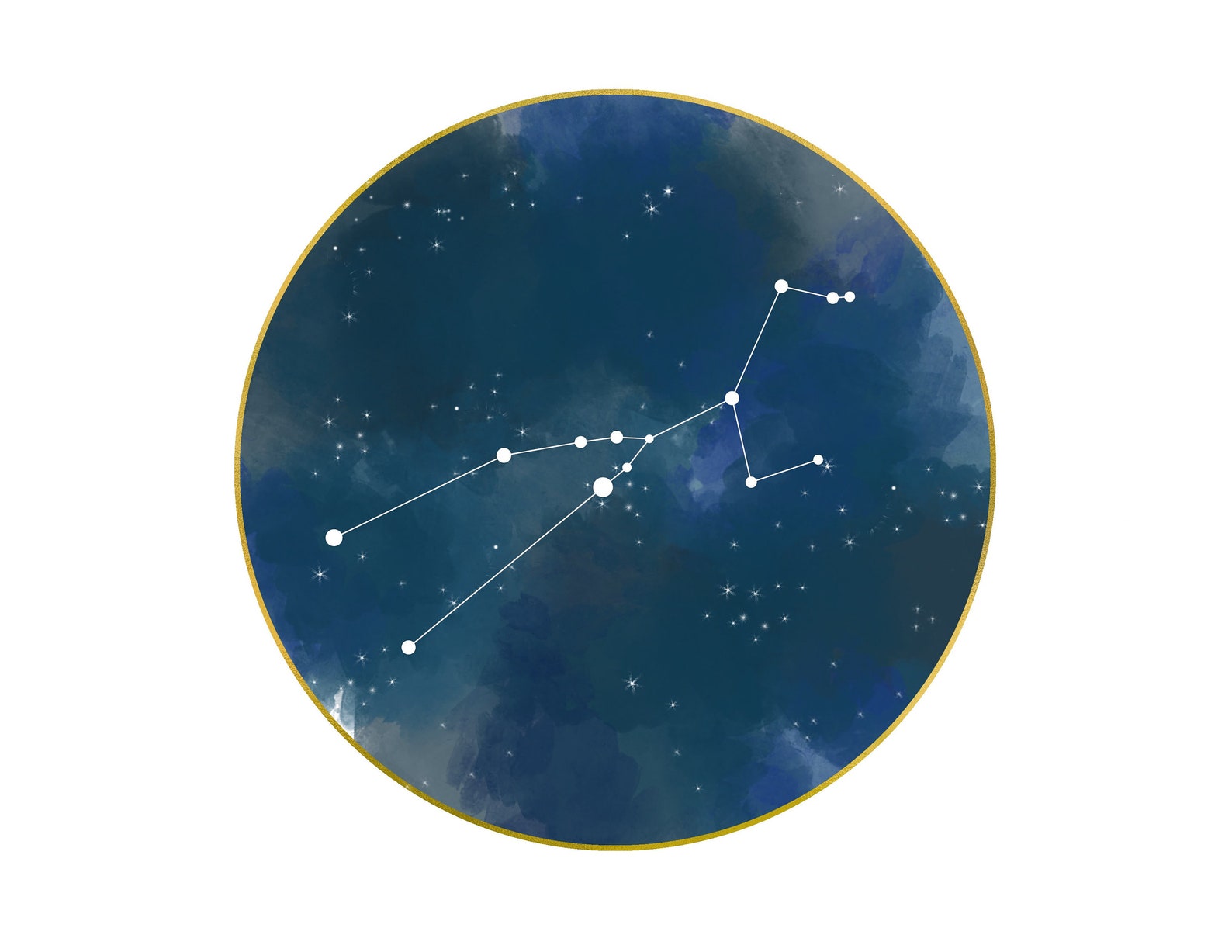Taurus Constellation Digital Art | Zodiac Printable | Galaxy ...