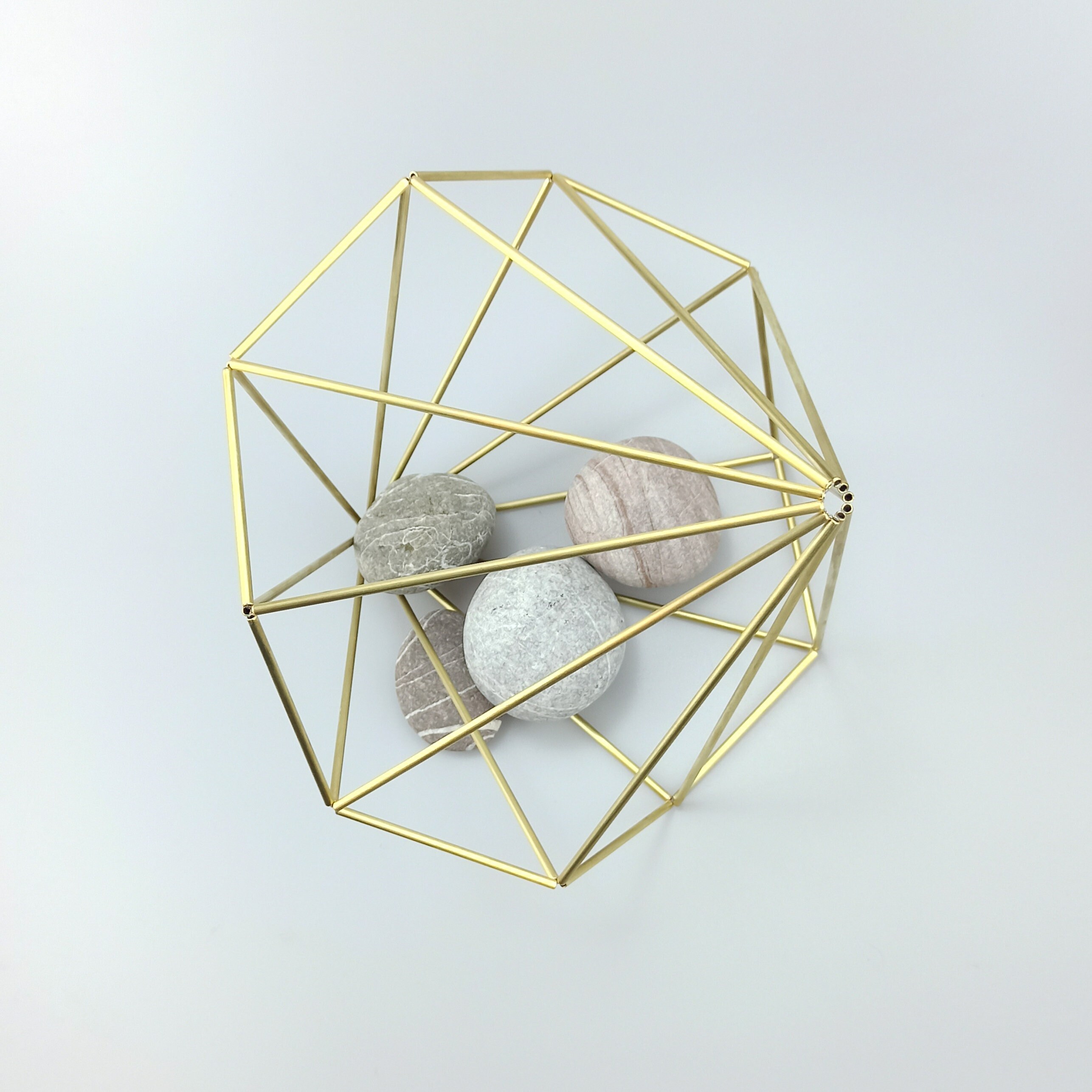 Diamond desk decor Geometric table centerpiece Modern | Etsy