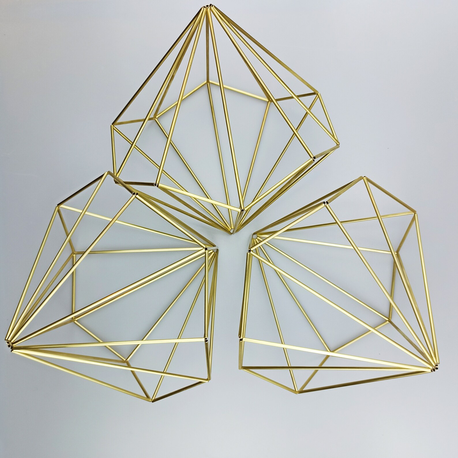 Diamond Desk Decor Geometric Table Centerpiece Modern - Etsy