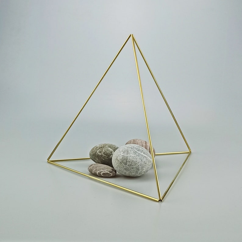 Pyramid Desk Decor Geometric Coffee Table Decor Modern - Etsy
