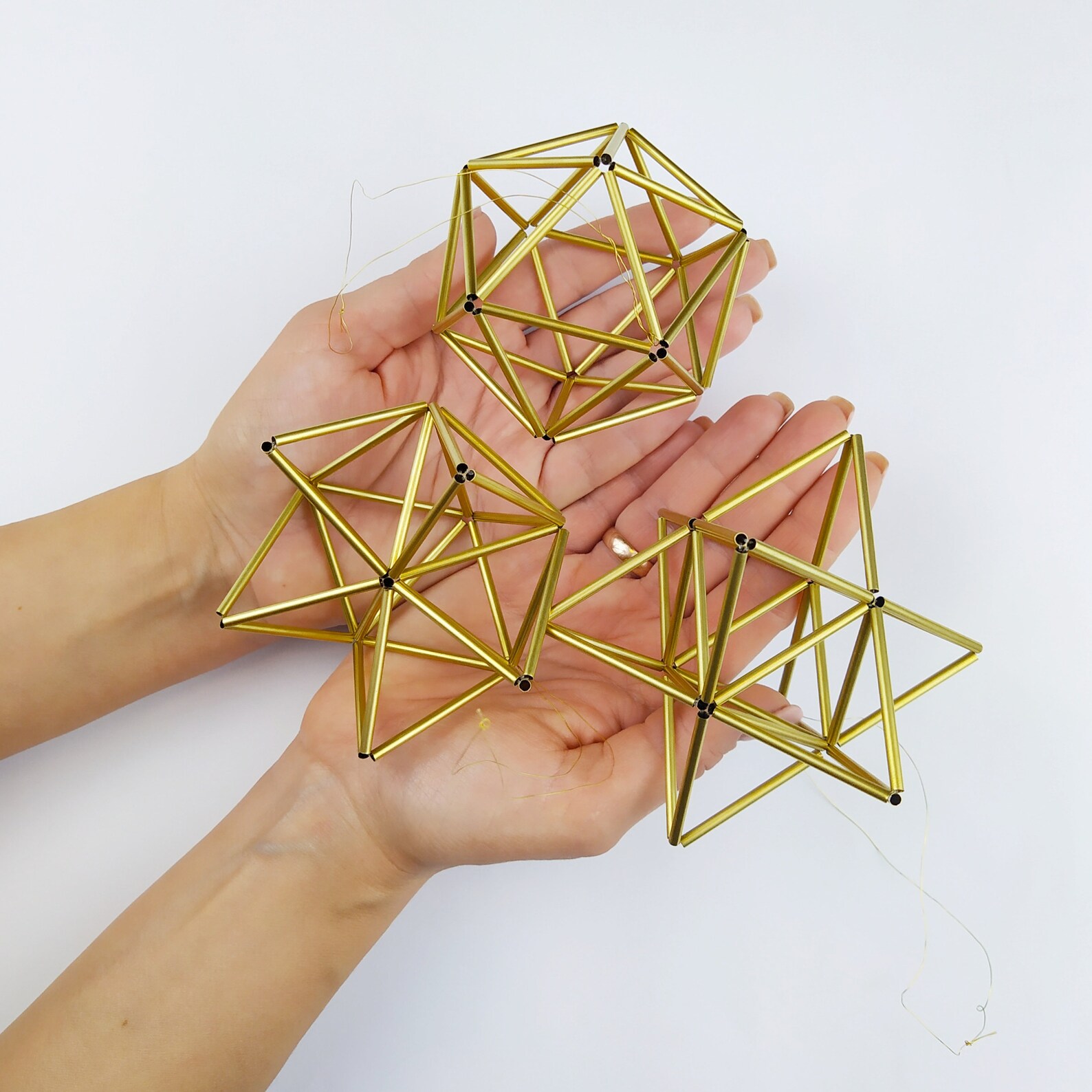 Gold Merkaba Star 3D Star Tetrahedron Sacred Geometry | Etsy