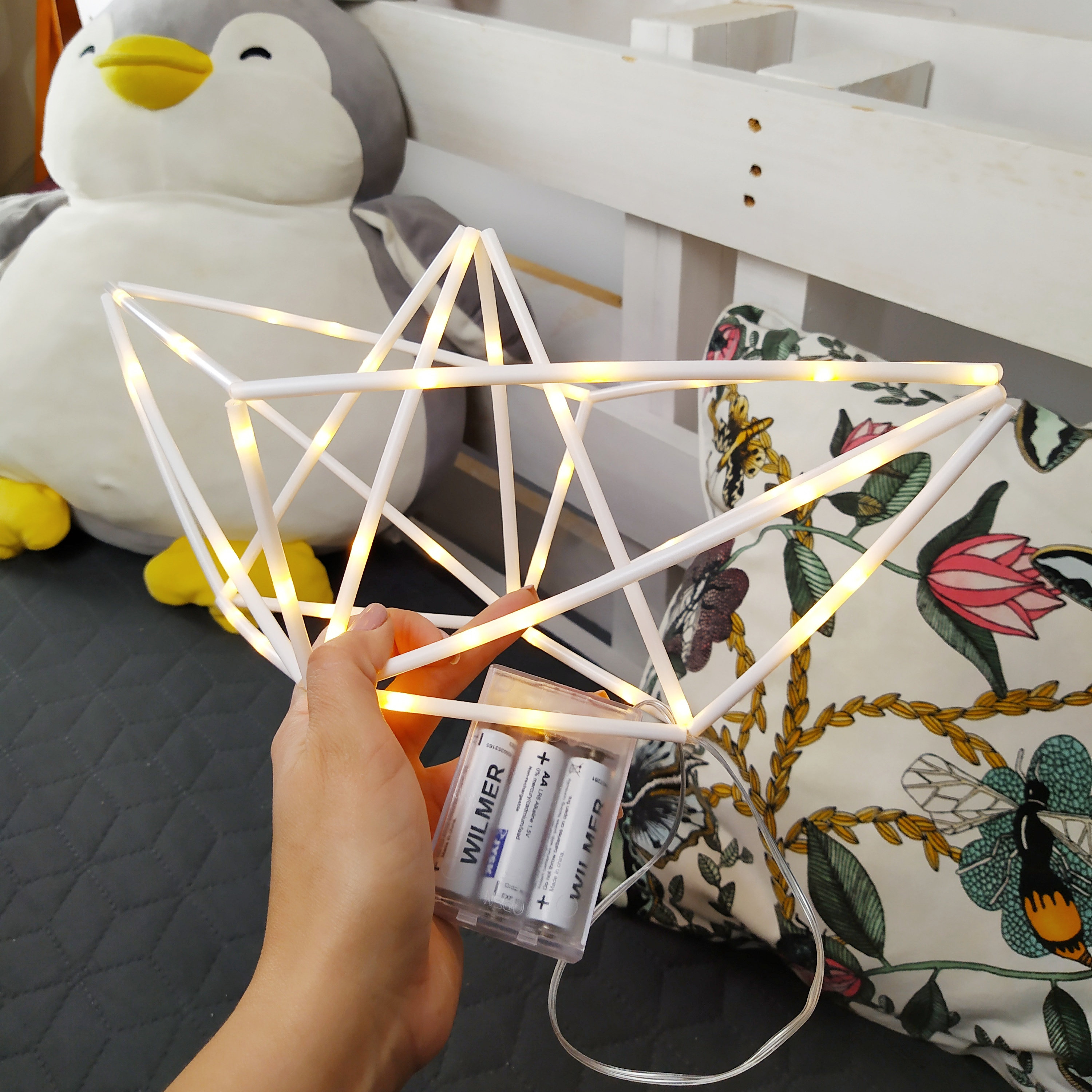Paper Boat Bedside Lamp, Nursery Light, Geometric Accent Lamp - Etsy