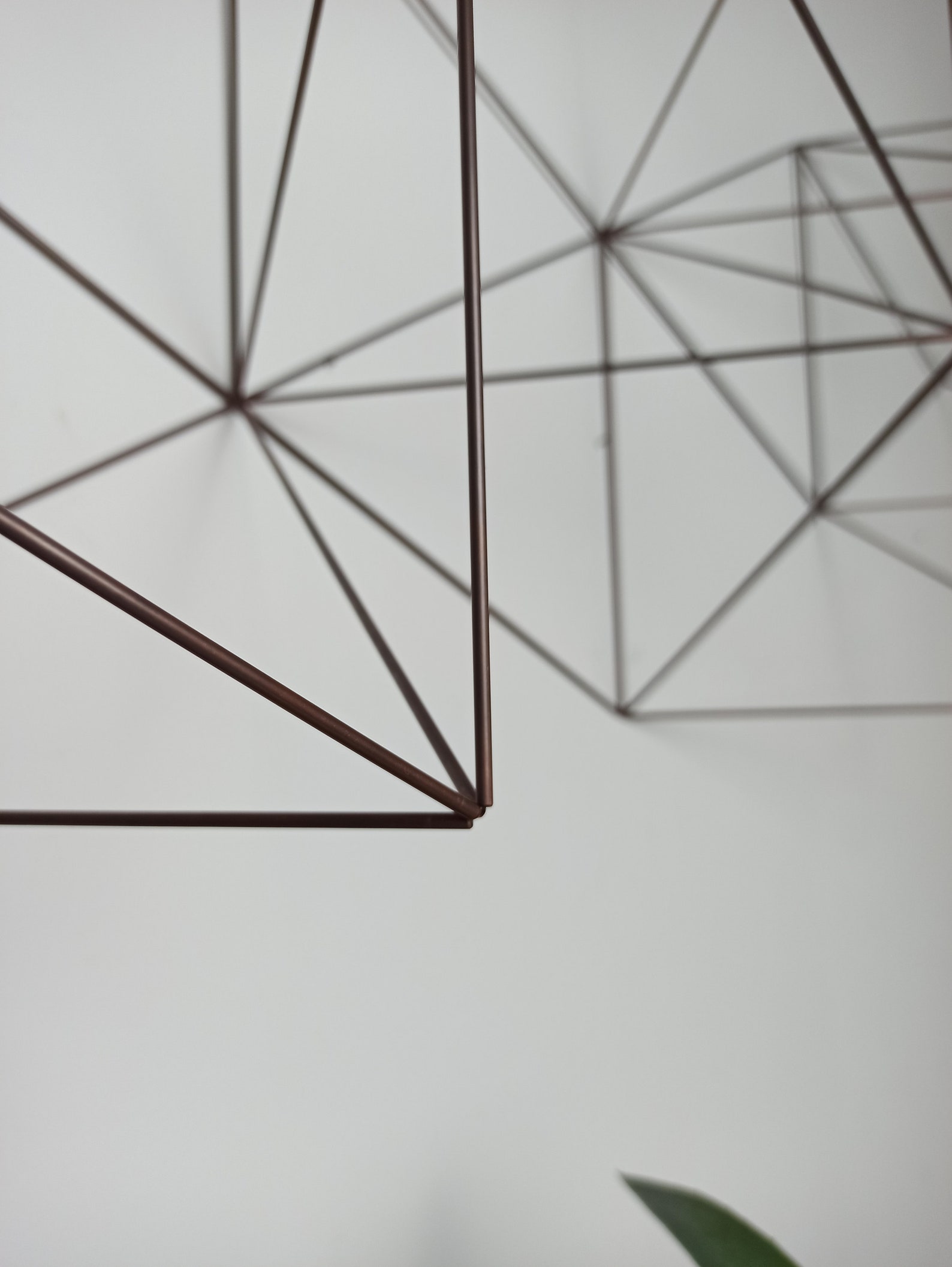 Big Geometric Wall Sculpture Abstract Hanging Decor Above | Etsy