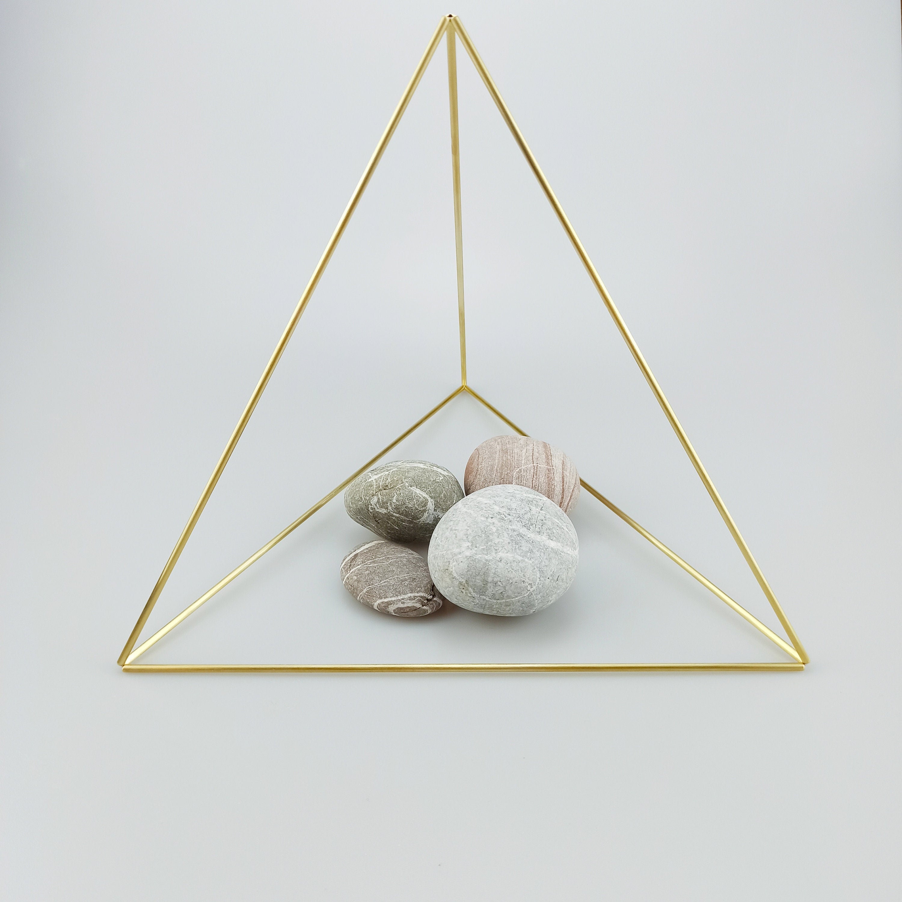 Pyramid Desk Decor Geometric Coffee Table Decor Modern - Etsy