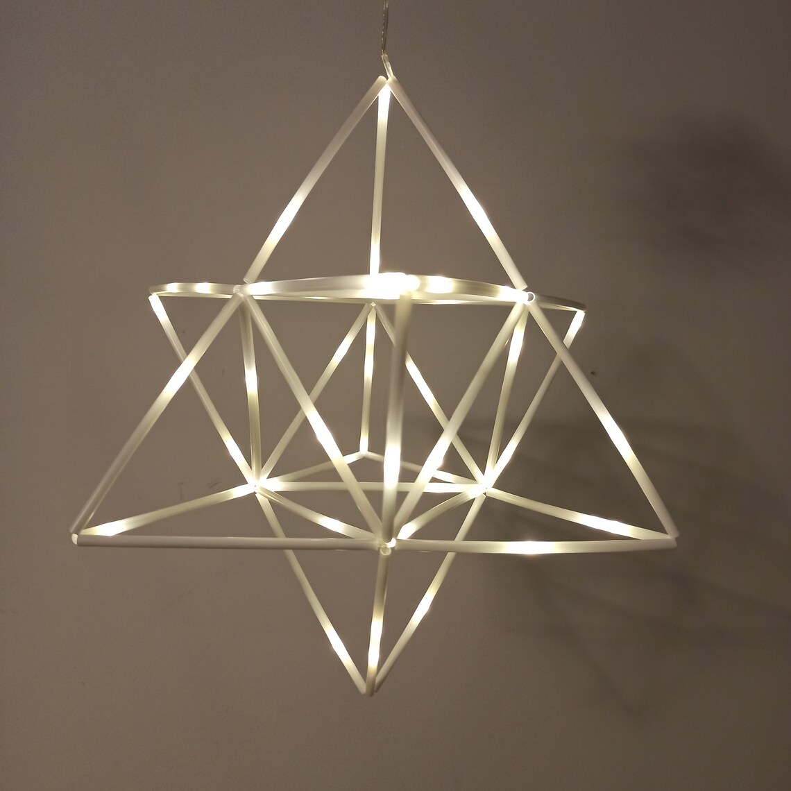 Merkaba star lamp Unique bedside lamp Merkabah star | Etsy