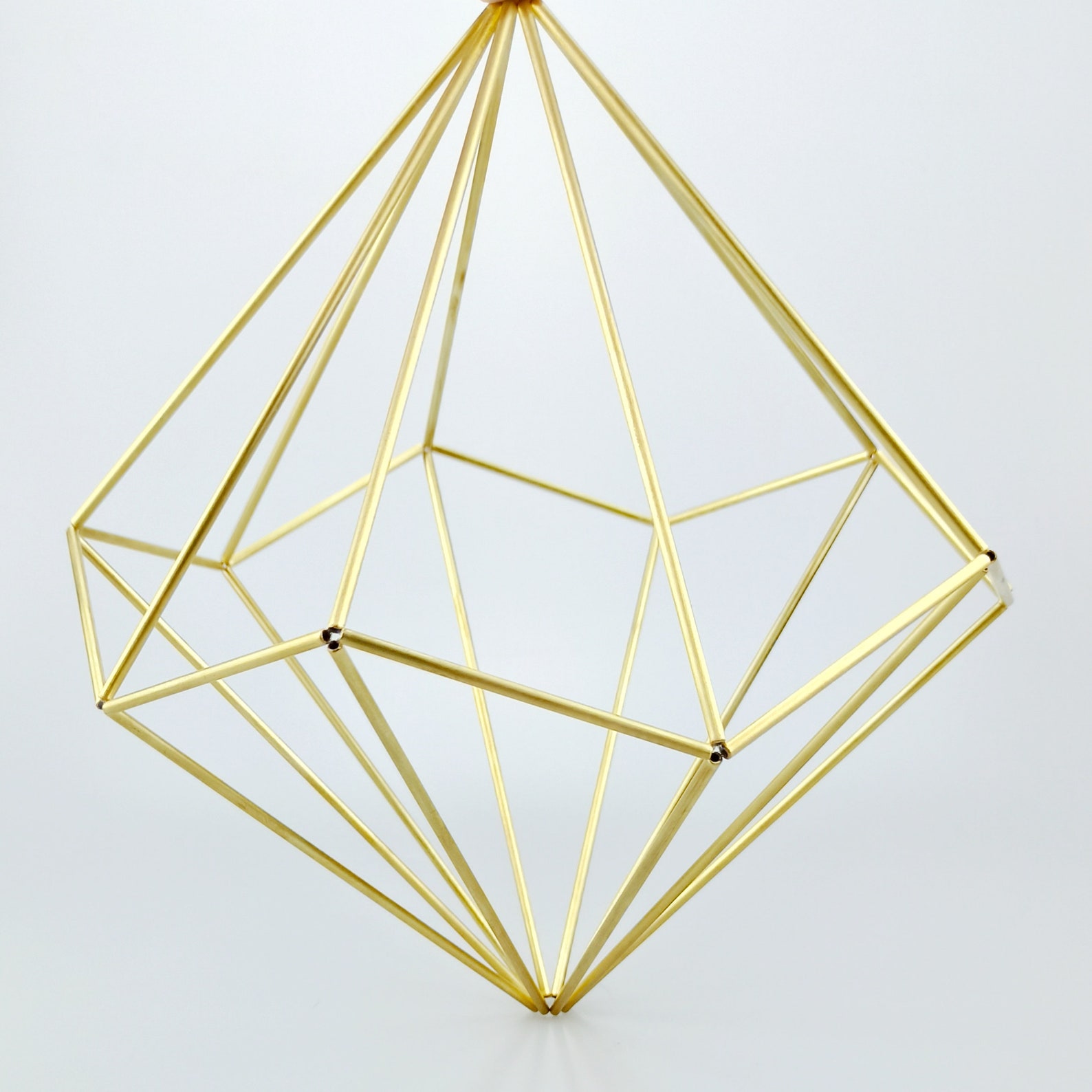 Diamond Desk Decor Geometric Table Centerpiece Modern - Etsy