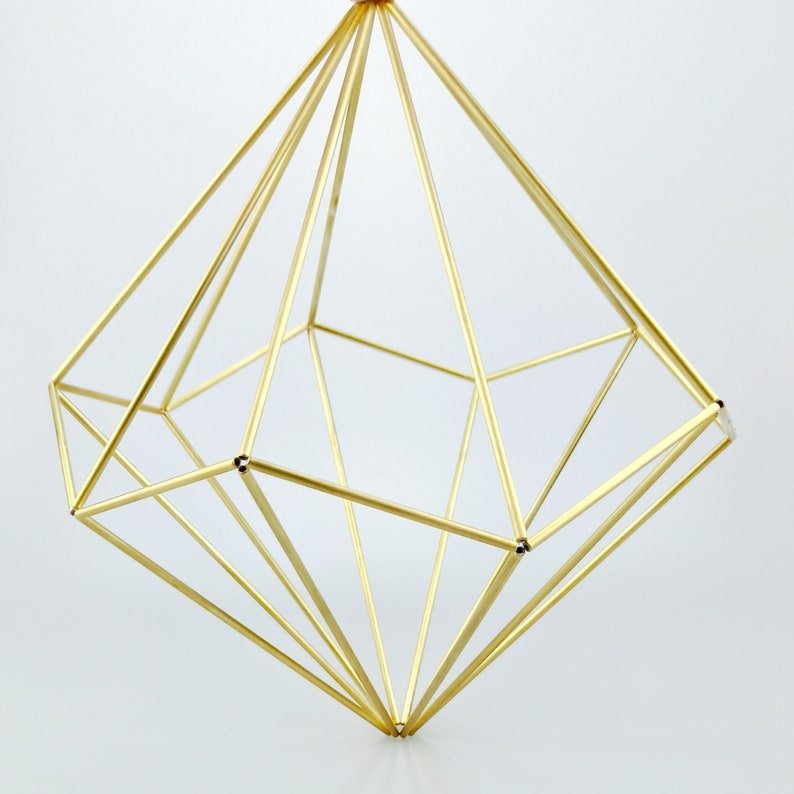 Diamond Desk Decor Geometric Table Centerpiece Modern - Etsy