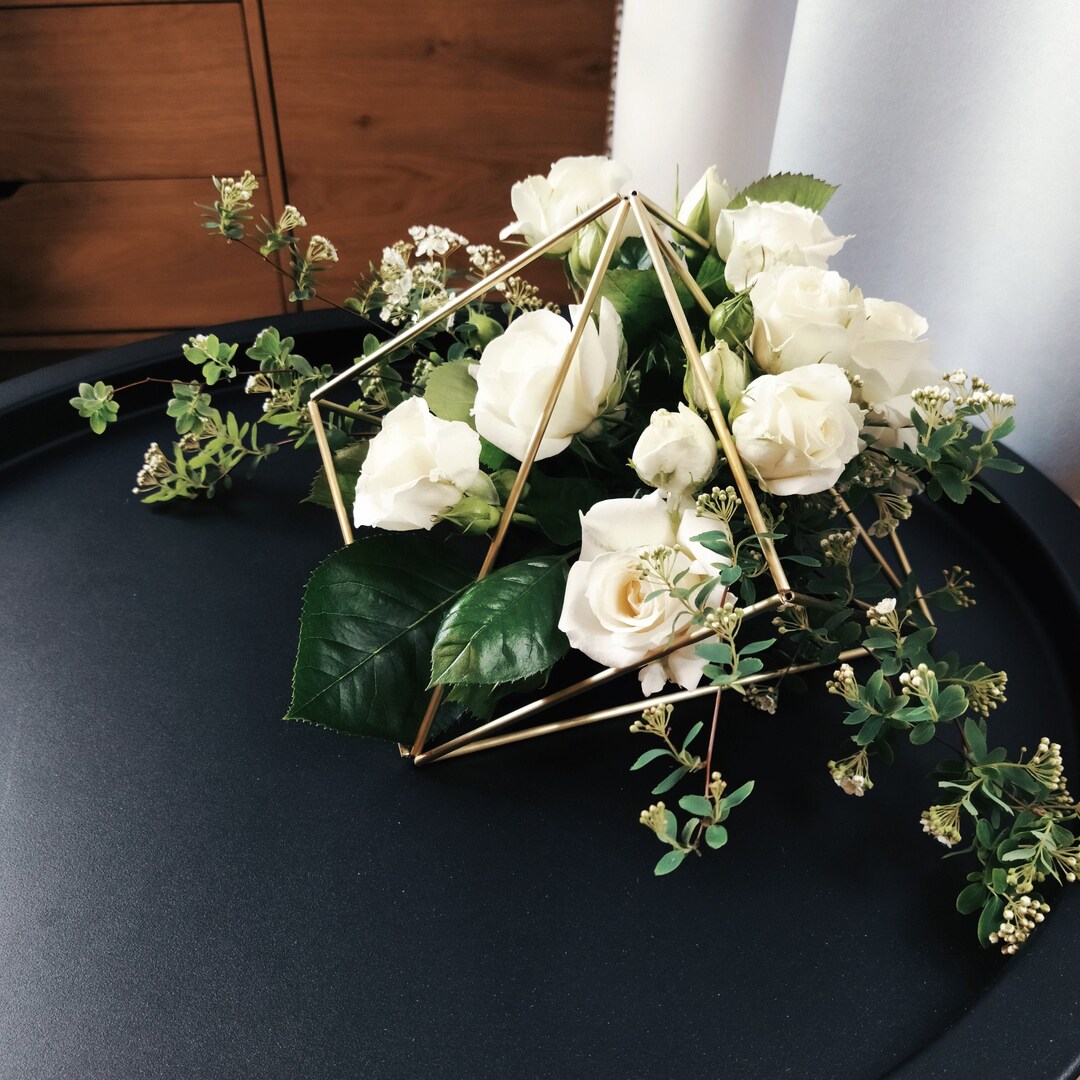 Wedding Centerpiece, Geometric Centerpiece, Pyramide Table Decor ...