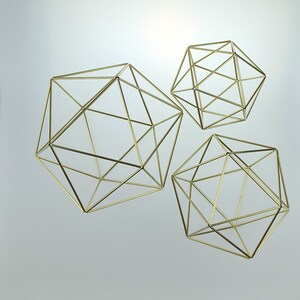 Wedding Table Centerpieces, Geometric Table Decor, Minimalist Wedding ...