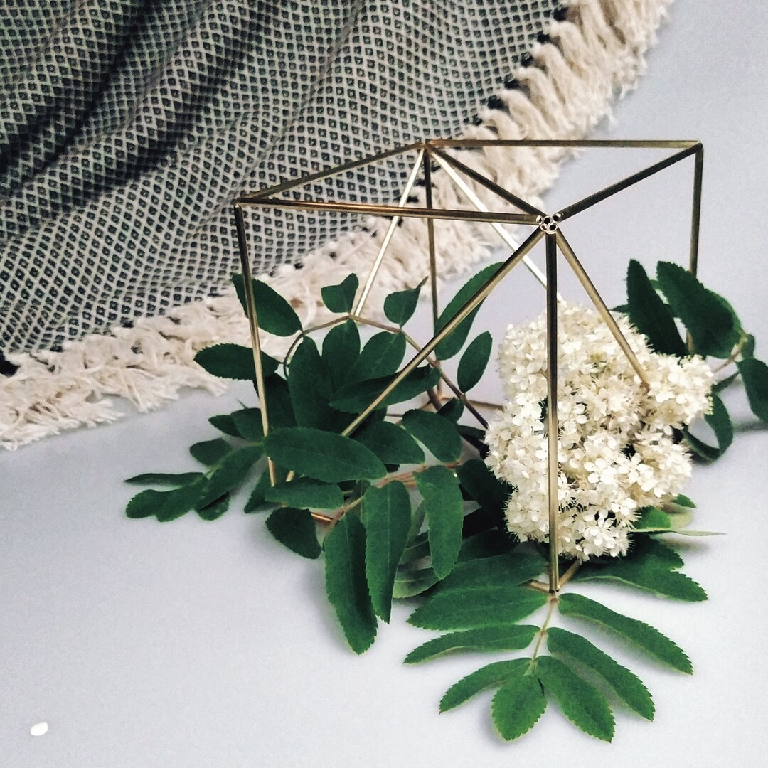 Geometric Copper Cube Centerpiece: Minimalist Wedding Table Decor - Etsy