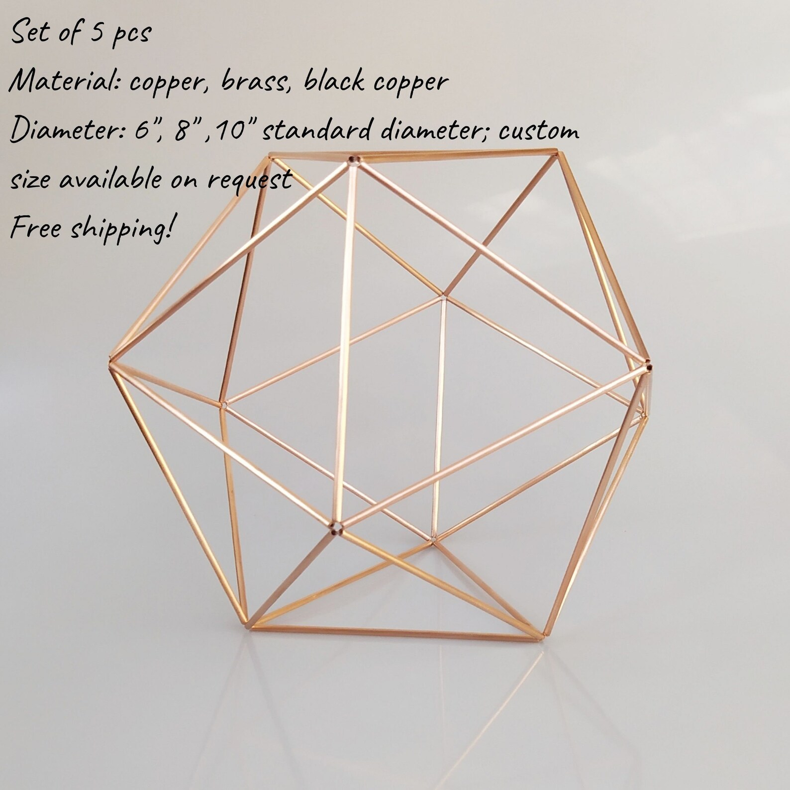 Wedding Centerpiece Geometric Table Décor Sphere - Etsy