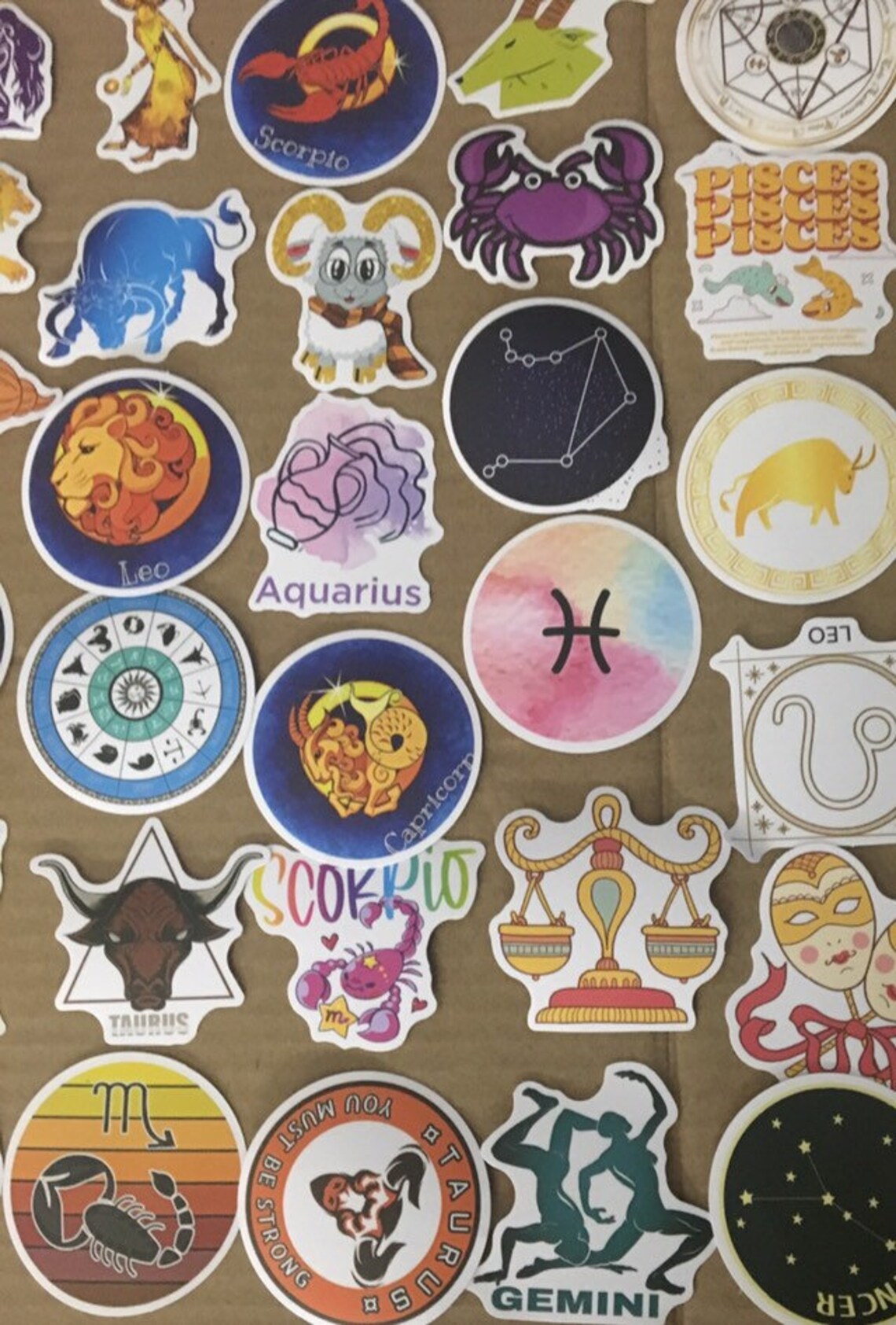 Astrology Zodiac Sign Sticker Pack50 PcsJunk JournalWater | Etsy