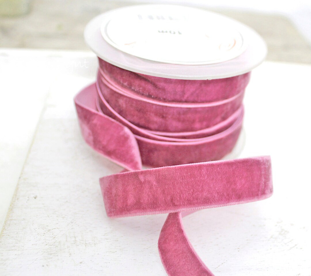 1 M Luxury Velvet Ribbon Blush Pink Width 20 Mm Velvet Velor - Etsy