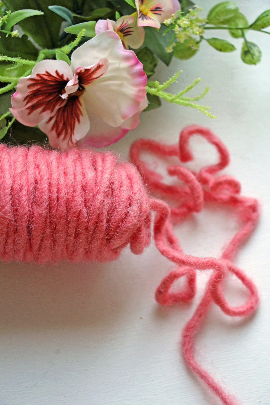 0.50 Euros/meter 5 M Felt Cord 5 Mm Wick Thread Felt Cord Vintage Pink ...